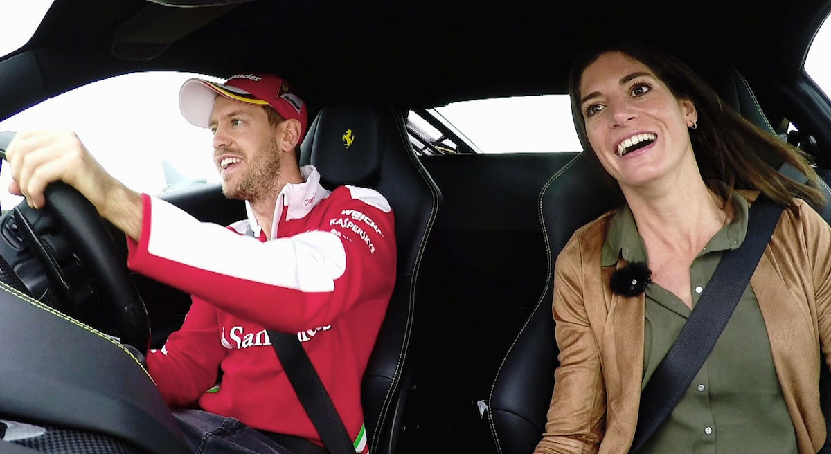 Cyndie Allemann fordert Sebastian Vettel heraus (Folge 374) (Video ...