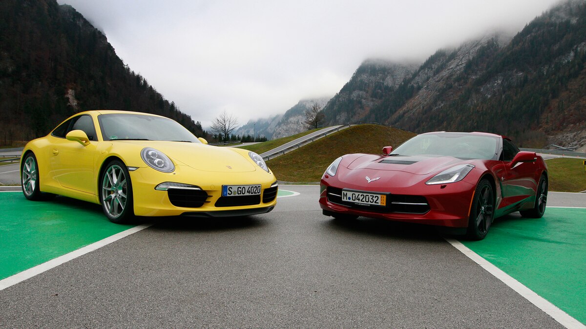 Porsche 911 vs. Corvette C7 (Video) - GRIP - Das Motormagazin - RTLZWEI